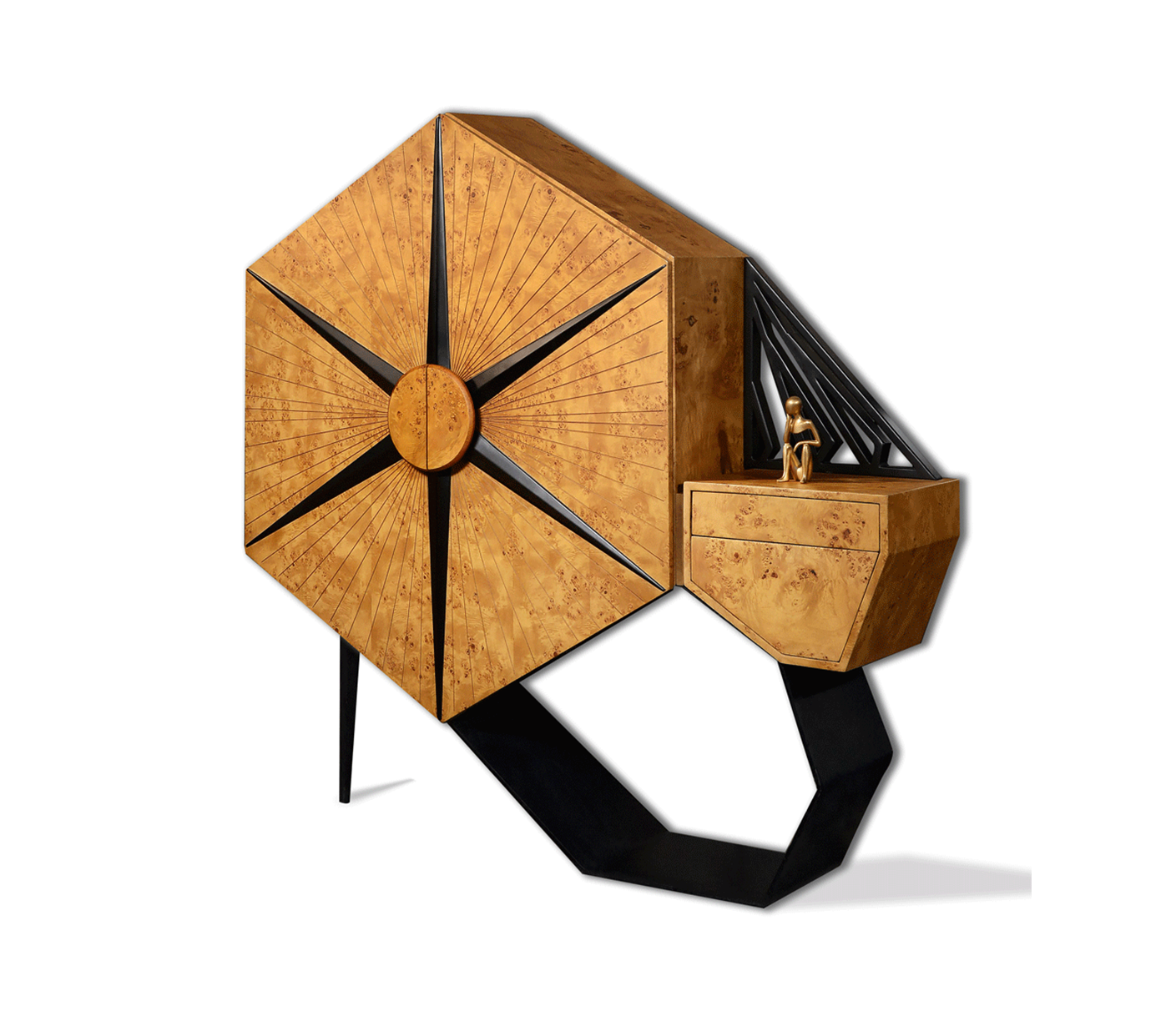 Hexagon Mappa Burl Buffet – The Lumberjack